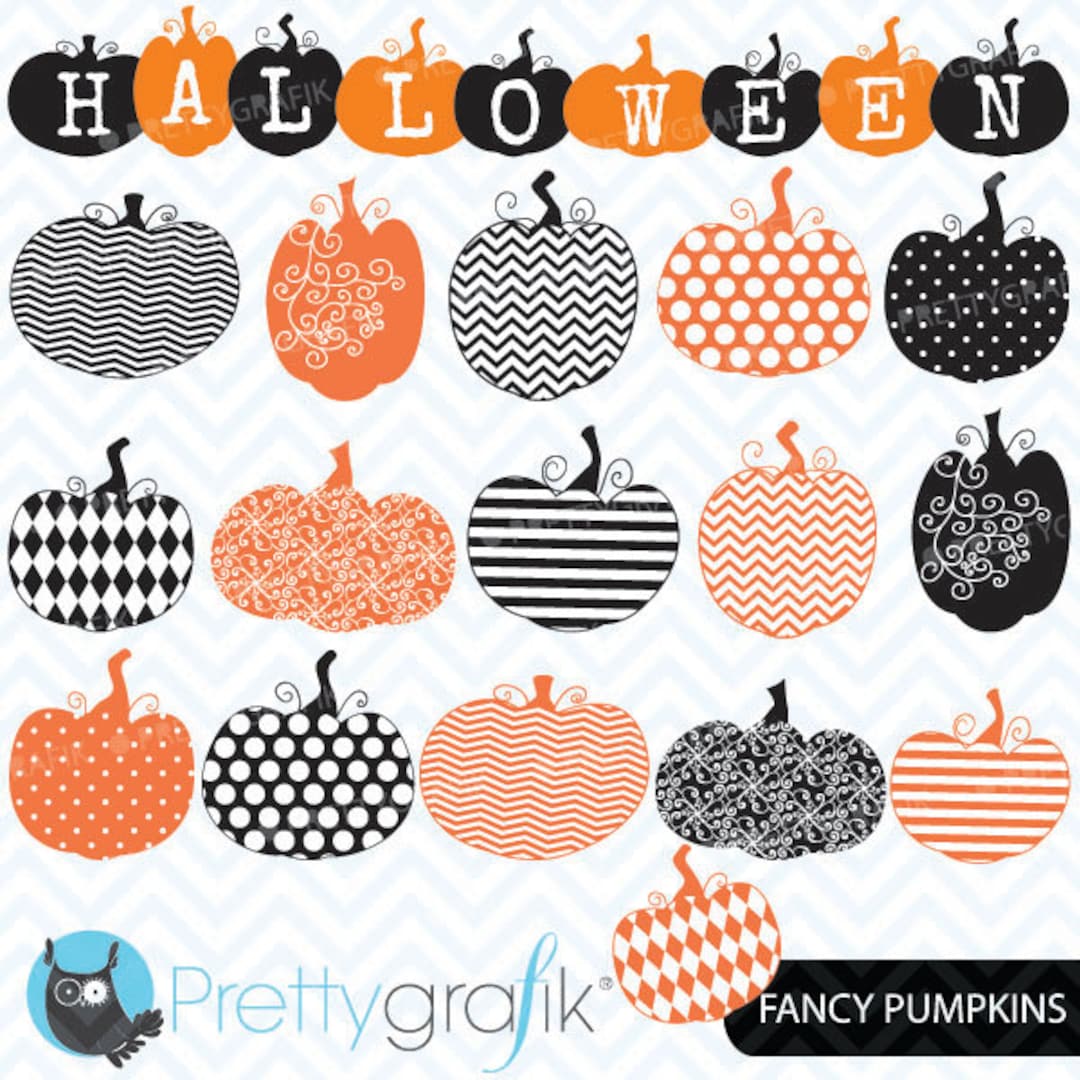 Pumpkin Jack O Lantern Clipart, Commercial Use, Vector Graphics ...