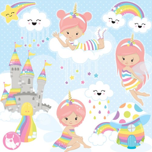Unicorn Icons Clipart Clipart Commercial Use Vector - Etsy