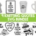 Knitters Gonna Knit SVG Pack, SVG Files, DXF, Clipart Commercial Use ...