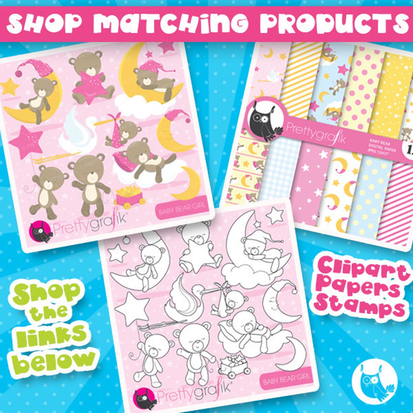 Baby Girl Bear Clipart Commercial Use Baby Bear Vector - Etsy