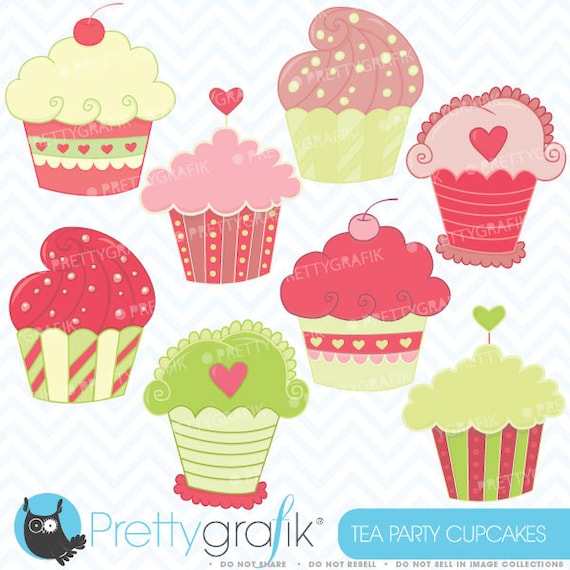 cupcakes clipart commercial use, vector graphics, digital clip art ...