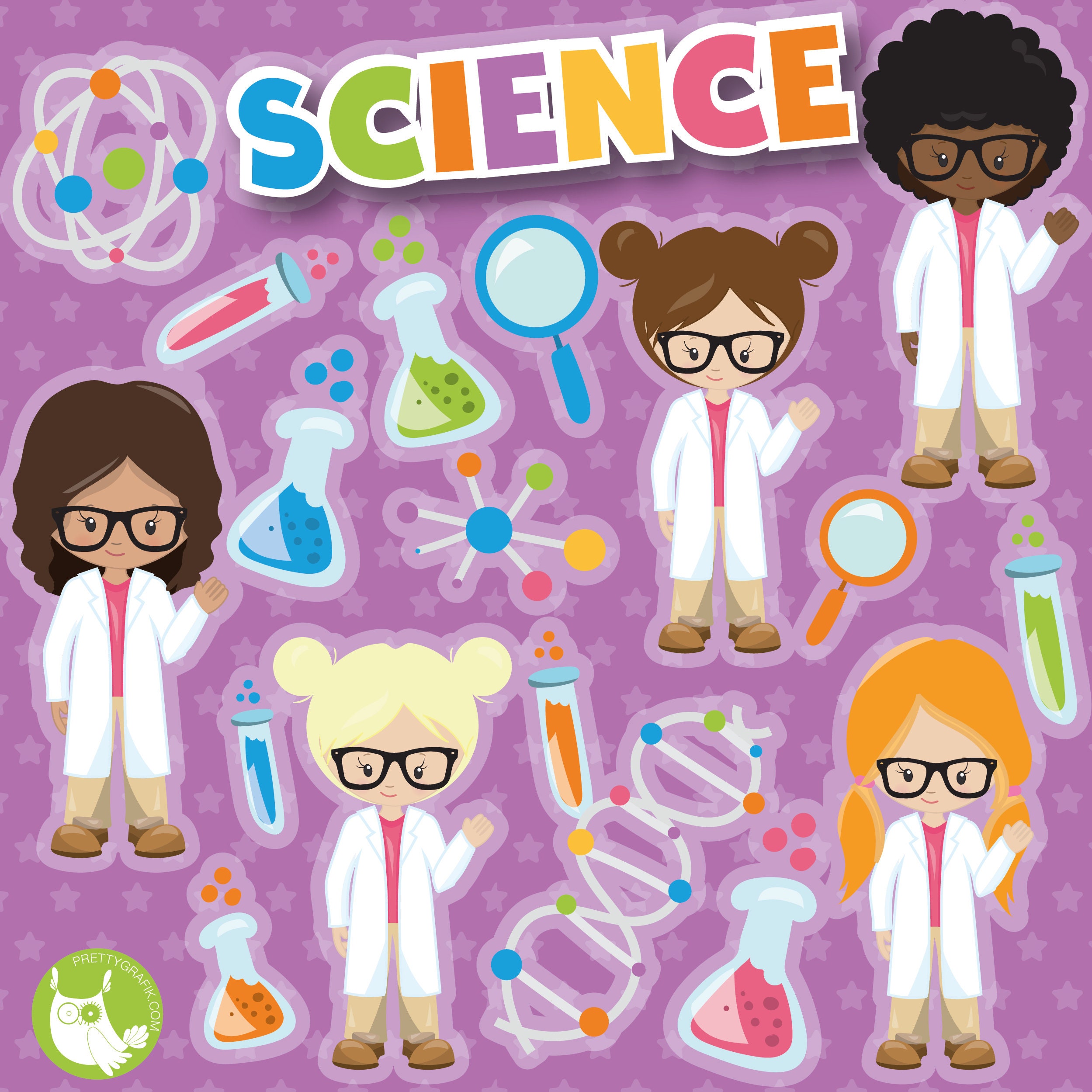 Female Scientist Clipart Free