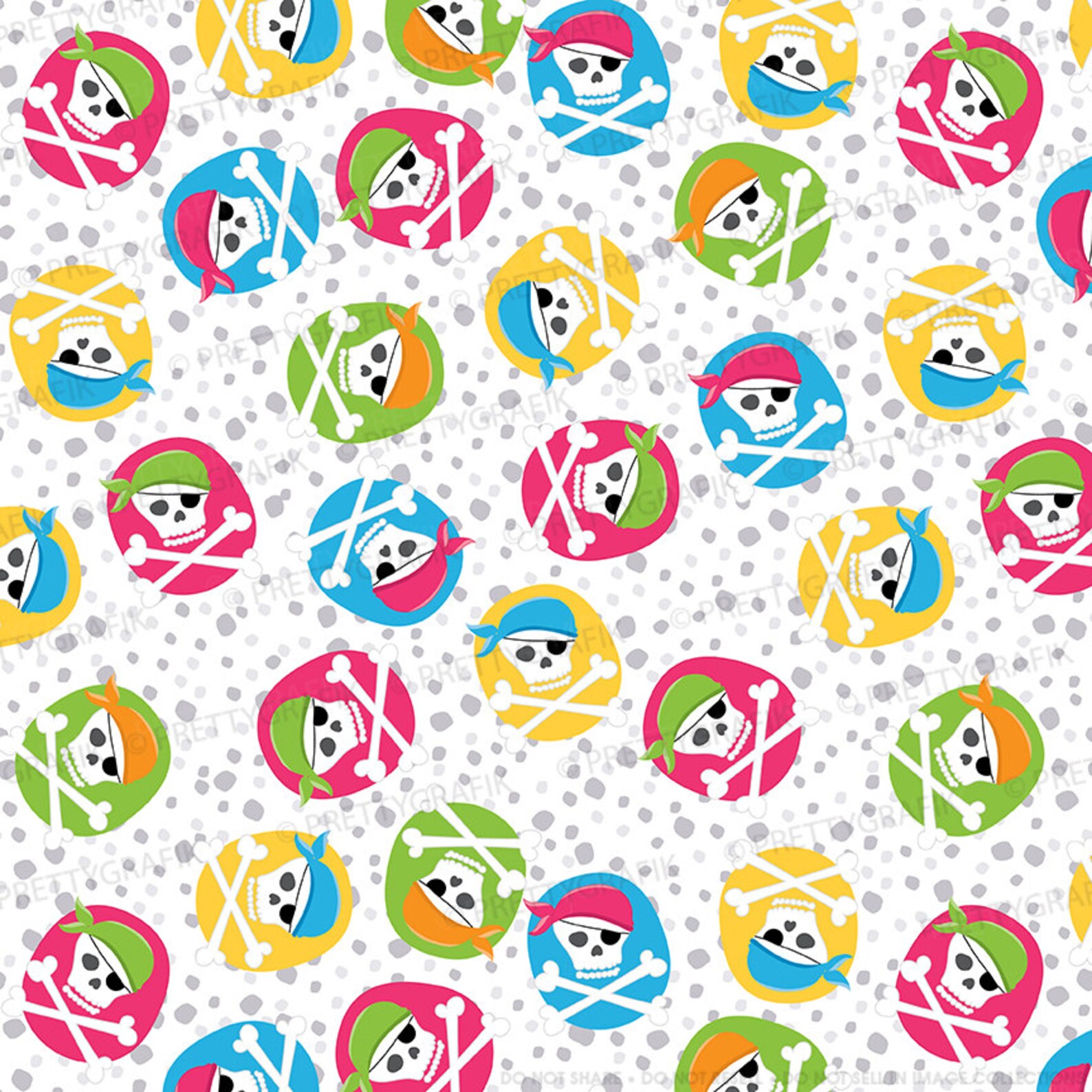 Pirate Girl Digital Paper Commercial Use Scrapbook Papers - Etsy