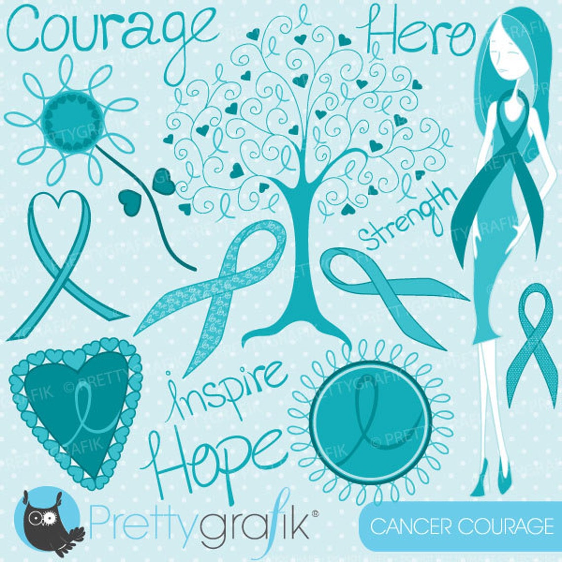 Cancer Clipart Commercial Use Vector Graphics Digital Clip - Etsy