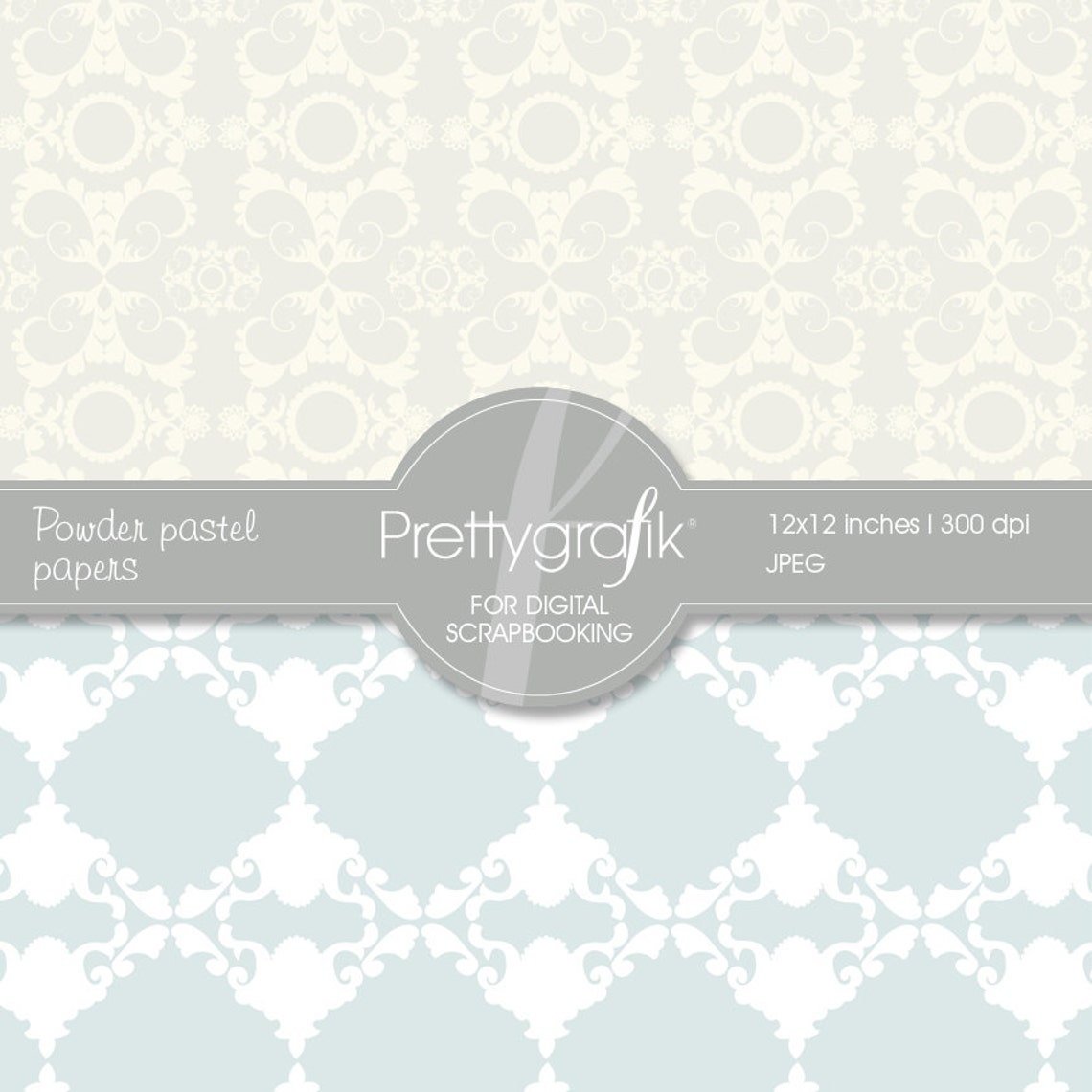 Powder Pastel Digital Paper Commercial Use Scrapbook Papers - Etsy