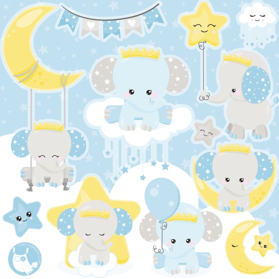 Boy elephant clipart, clipart commercial use, vector graphics, clip art ...