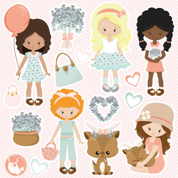 Spring Fashion, clipart, clipart commercial use, vector graphics, clip ...
