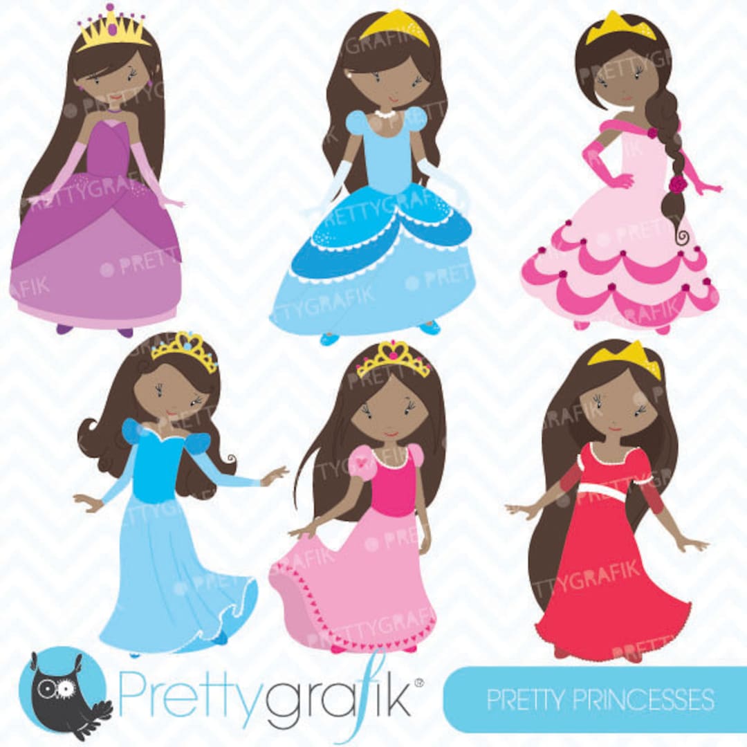 Princess Clipart Commercial Use, Vector Graphics, Digital Clip Art ...