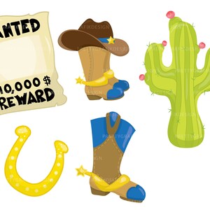 Cowboy Clipart Commercial Use, Vector Graphics, Rainbow Digital Clip ...