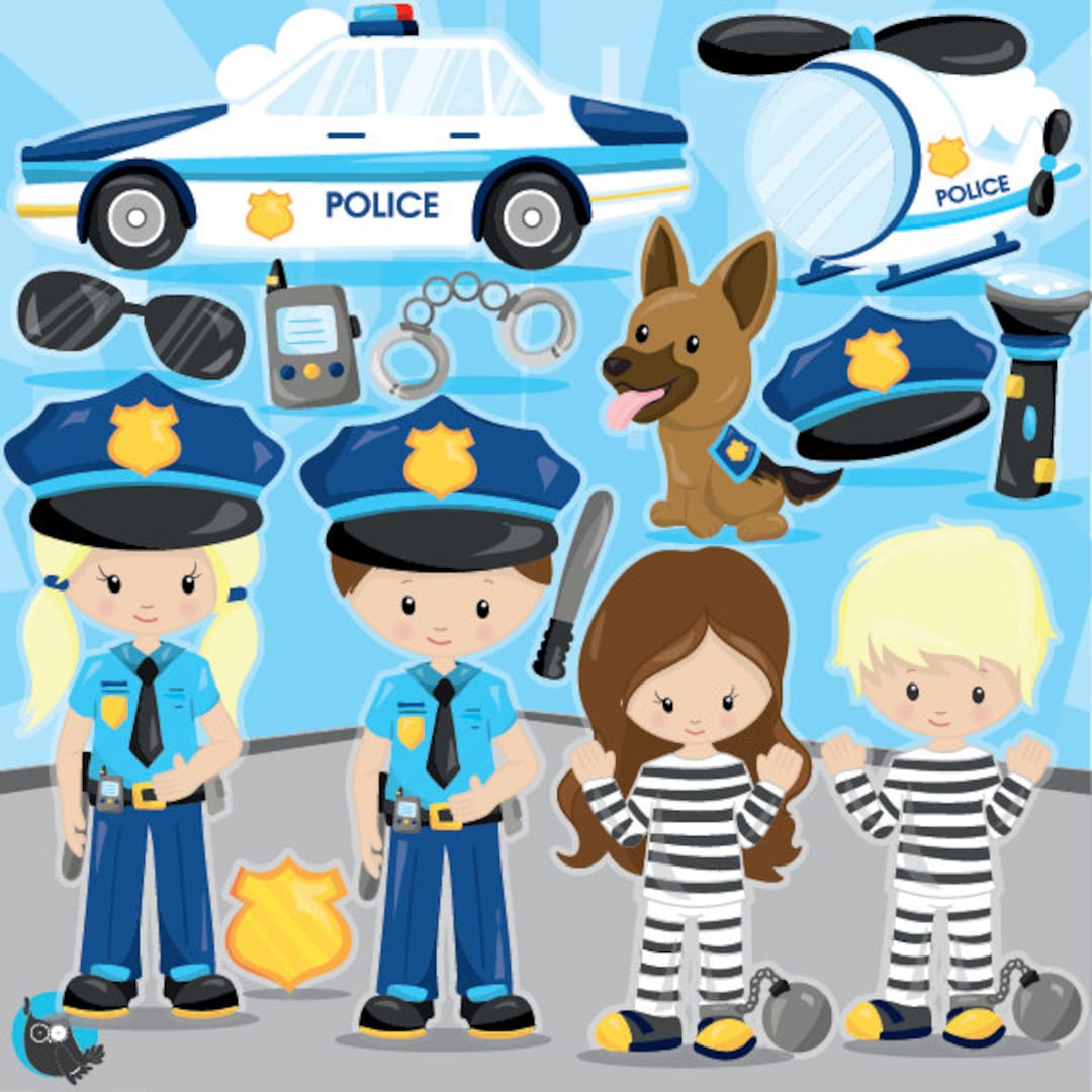 Police Clipart Commercial Use, Police Officer Vector Graphics, Police ...