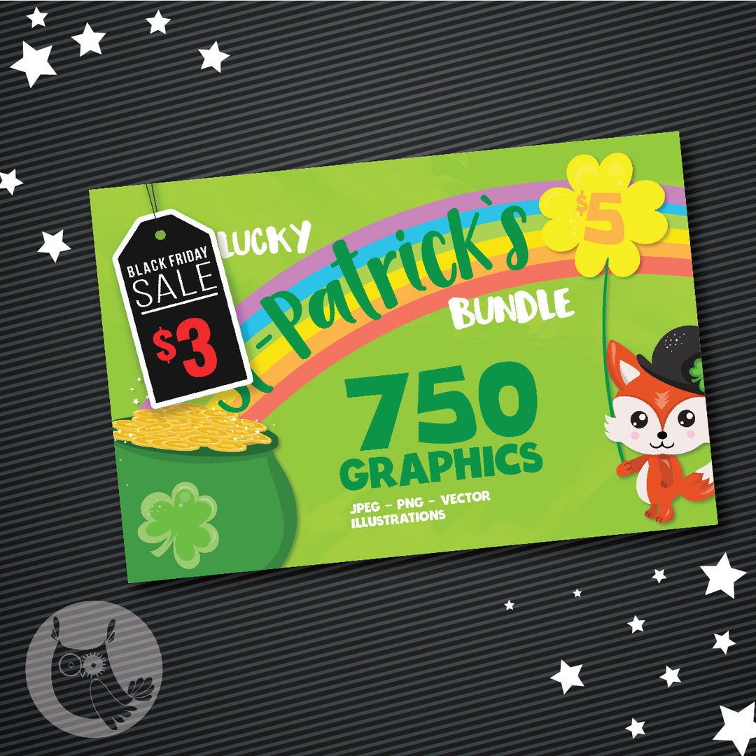 St-patrick Day BUNDLE Graphic Set, Lucky Clipart Commercial Use, St ...