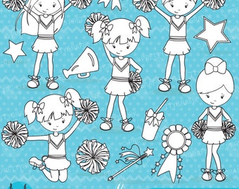 Cheerleader Clip Art - Etsy