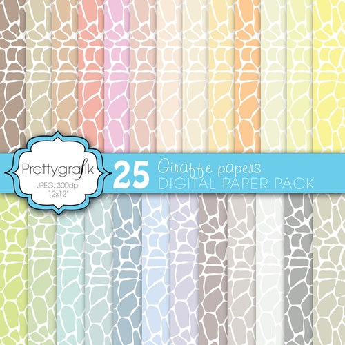 Leopard Animal Print Digital Paper Commercial Use Scrapbook - Etsy