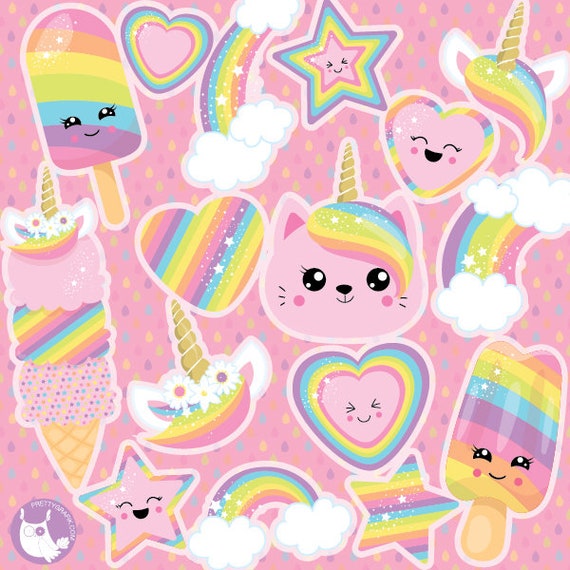 Unicorn icons, clipart, clipart commercial use, vector graphics, clip ...