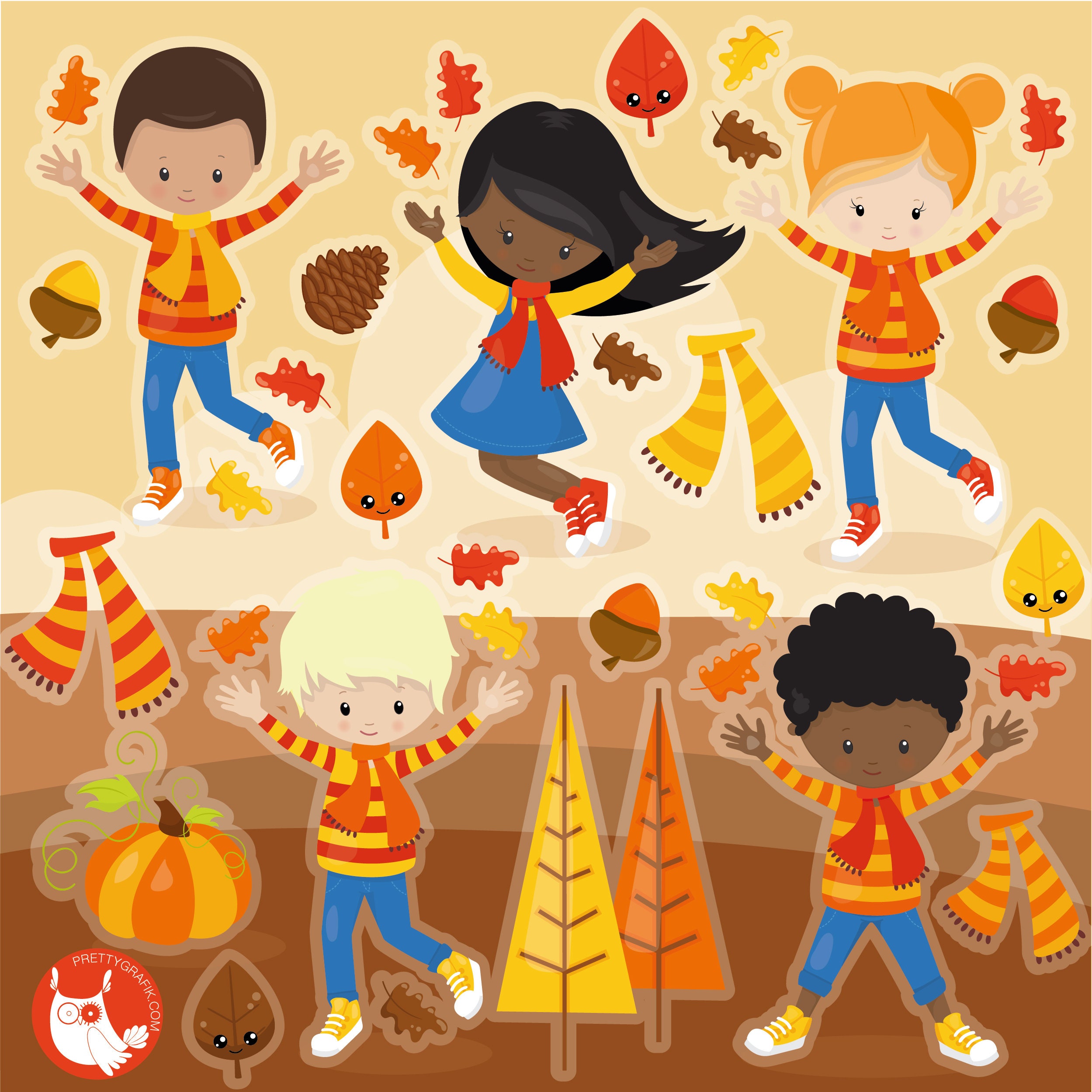 Fall Fun clipart clipart commercial use vector graphics | Etsy