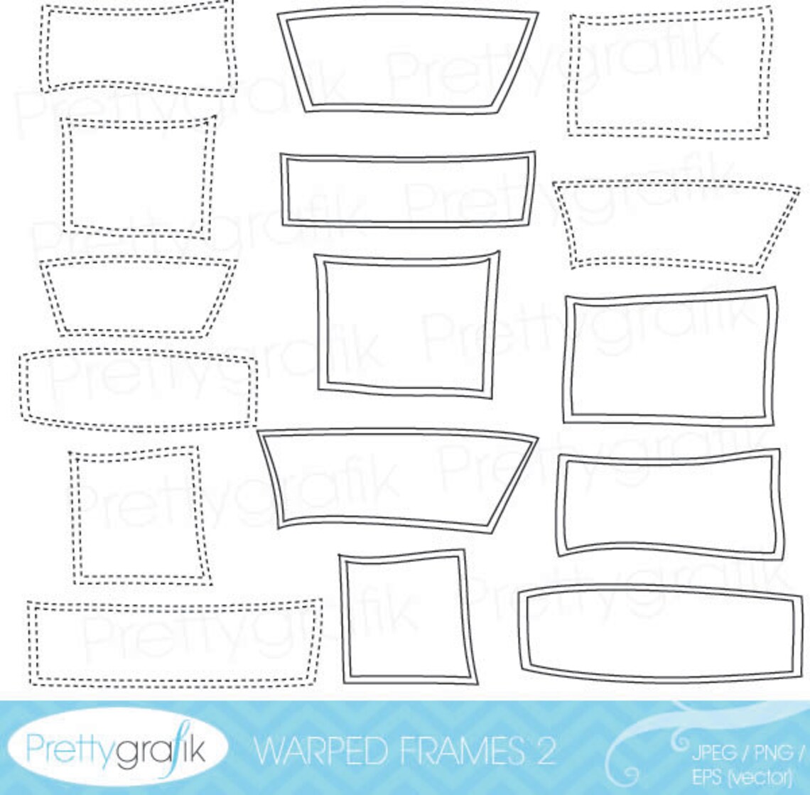 Label Frames Clipart Commercial Use Vector Graphics Digital - Etsy
