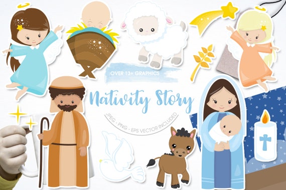 Nativity Story, clipart, clipart commercial use, vector graphics, clip ...