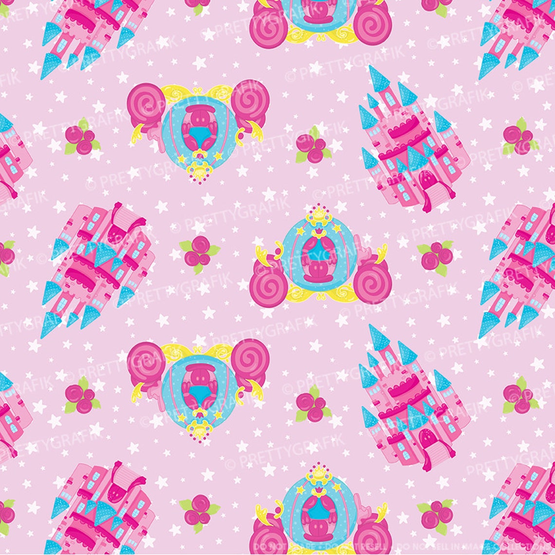 Princess Digital Paper Commercial Use Scrapbook Patterns - Etsy