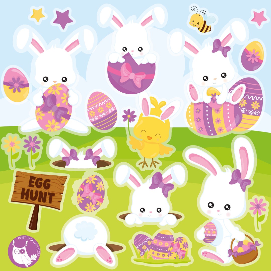 Easter Egg Hunt, Clipart, Clipart Commercial Use, Vector Graphics, Clip ...