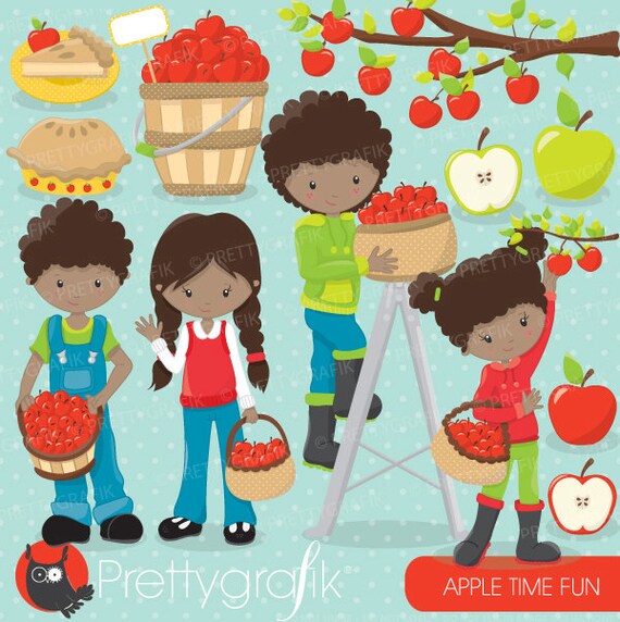 Child Eating Apple Clip Art