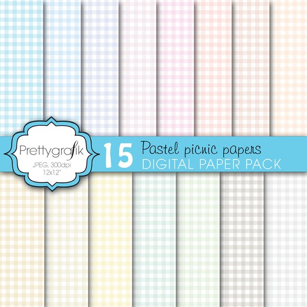 Gingham Paper - Etsy