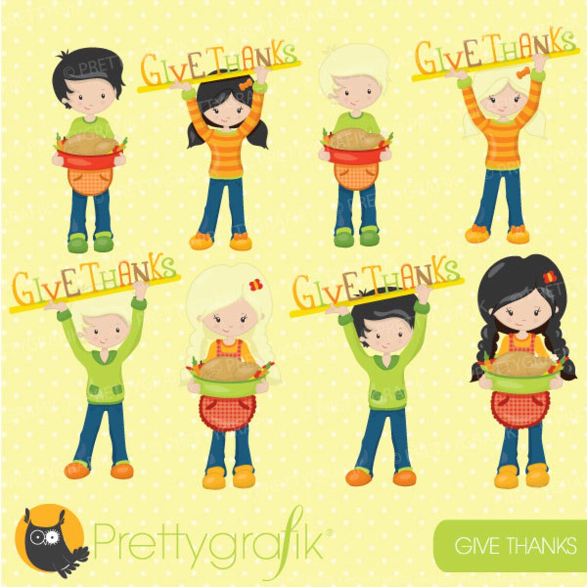 Thanksgiving Clipart Commercial Use Fall Season Turkey - Etsy