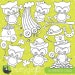 Monster Digital Paper, Commercial Use, Scrapbook Patterns, Background ...