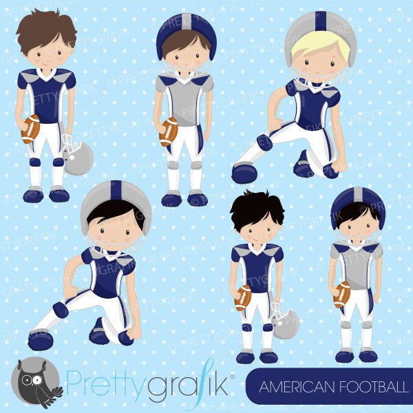American Football Clipart Commercial Use Football Vector - Etsy