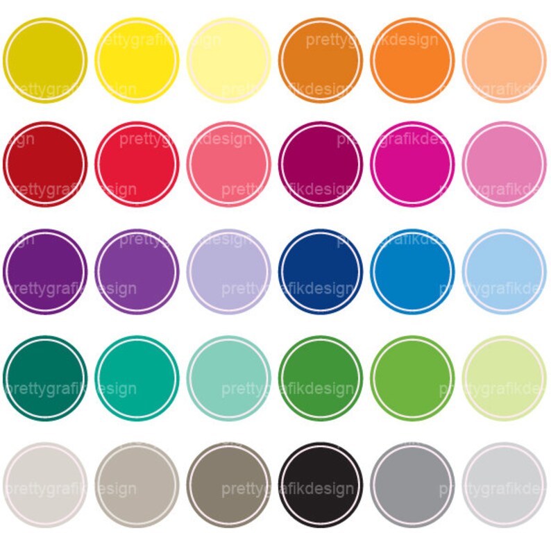 30 Polka Dot Label Clipart Commercial Use Vector Graphics - Etsy