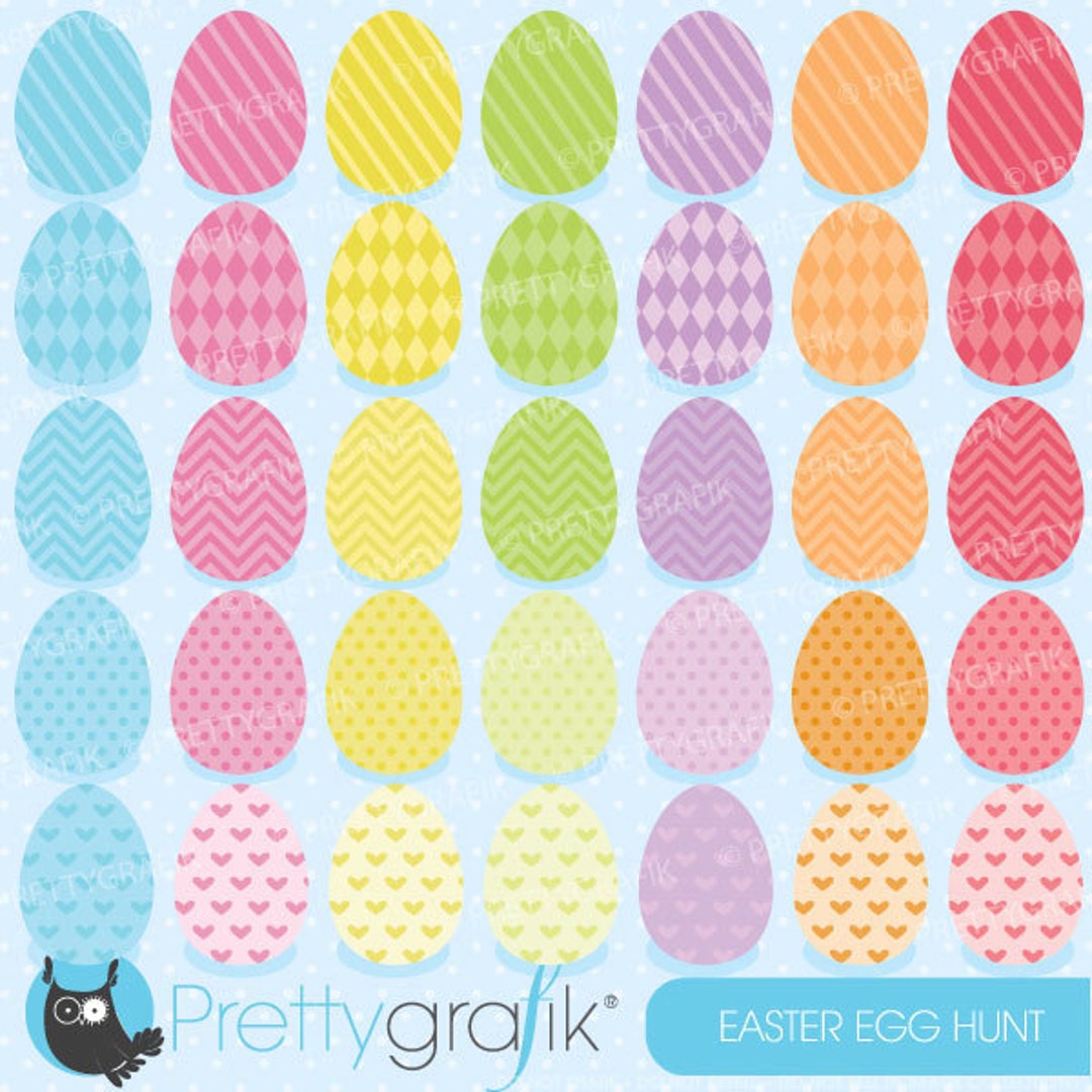 Easter Egg Clipart Commercial Use, Vector Graphics, Digital Clip Art ...