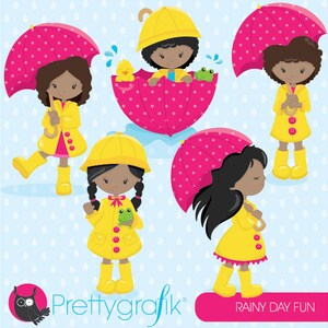 April Showers Clipart Commercial Use, Rainy Day Vector Graphics, April ...