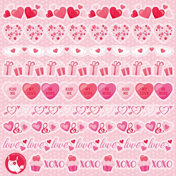 Valentine Border, clipart, clipart commercial use, vector graphics ...
