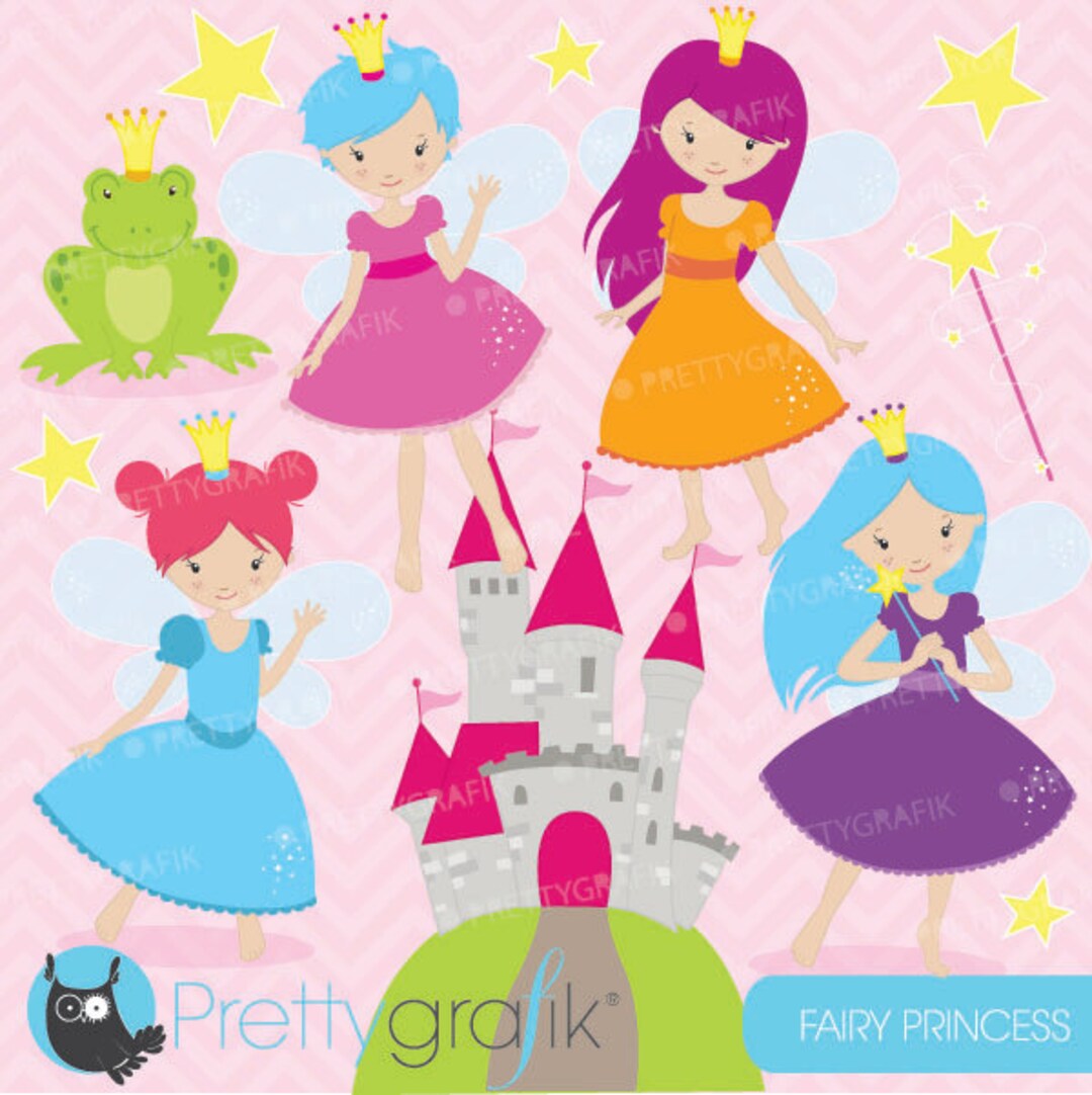Fairy Princess Clipart Commercial Use, Vector Graphics, Digital Clip ...
