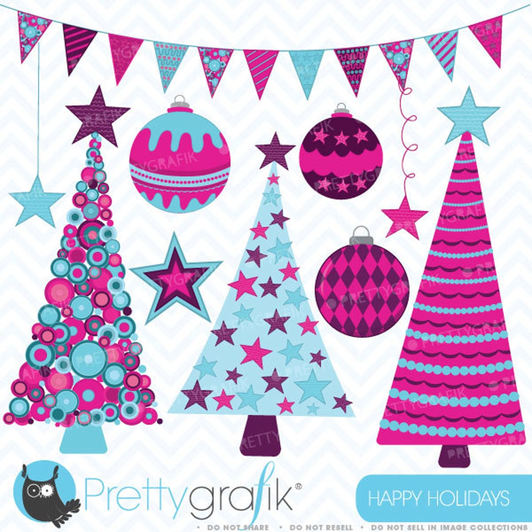 Holiday Christmas Clipart Commercial Use, Vector Graphics, Digital Clip ...