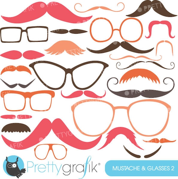 Moustache Prop, Mustache clipart commercial use, vector graphics ...