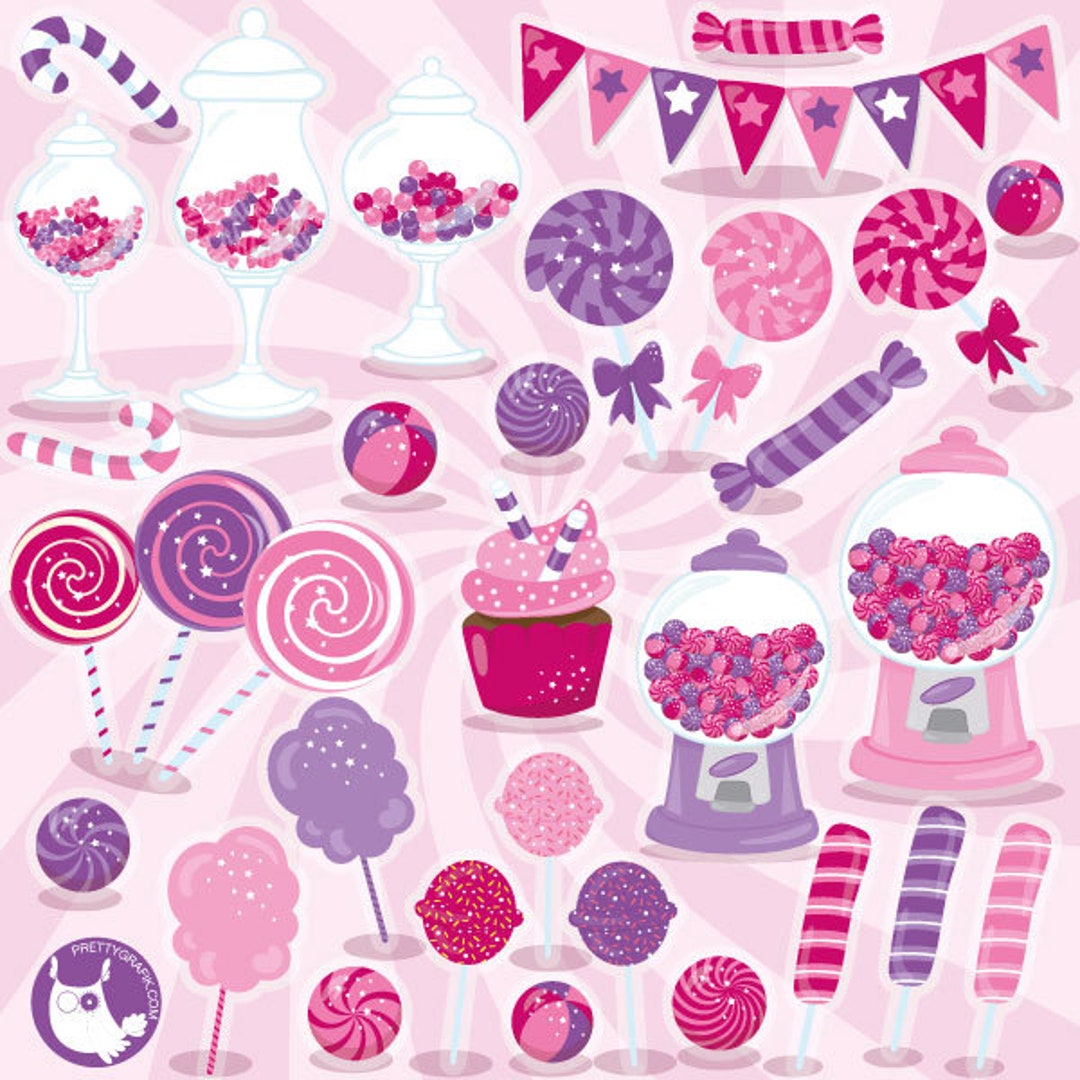 Candy Land, Clipart, Clipart Commercial Use, Vector Graphics, Clip Art ...