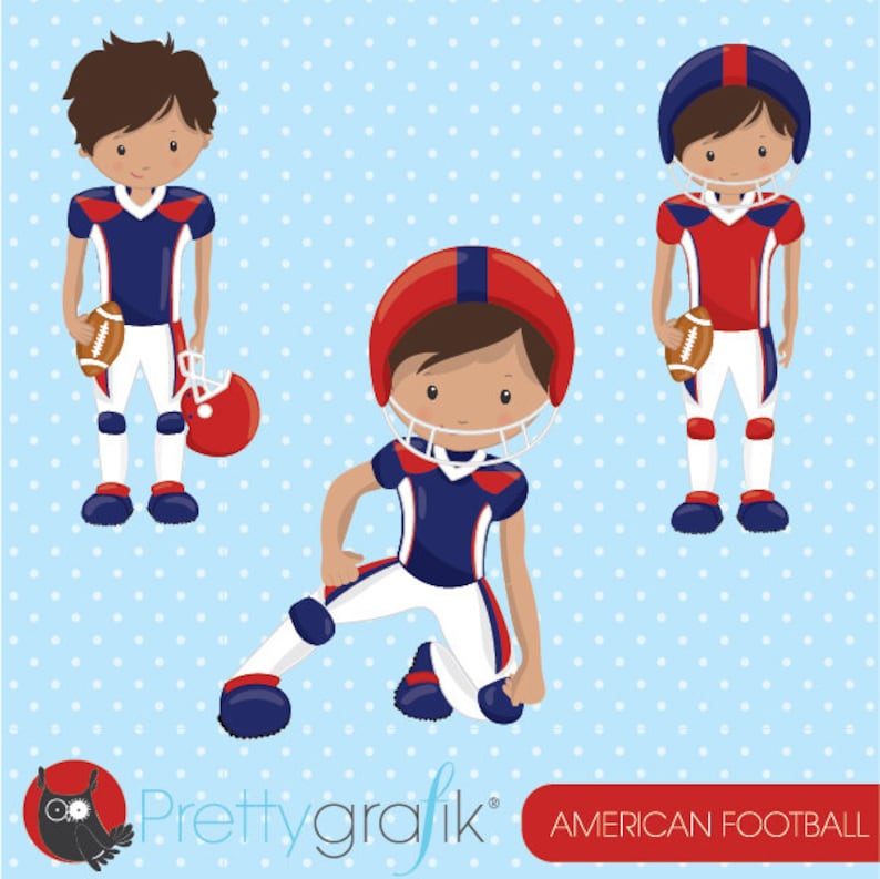 American Football Clipart Commercial Use Football Vector - Etsy
