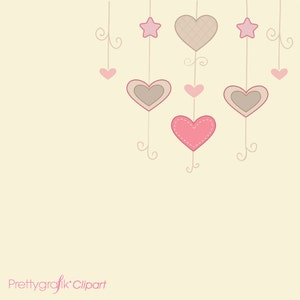 Baby Girl Digital Paper, Commercial Use, Scrapbook Patterns, Background ...