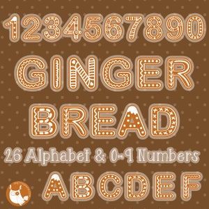Gingerbread Alphabet, Clipart, Clipart Commercial Use, Vector Graphics ...