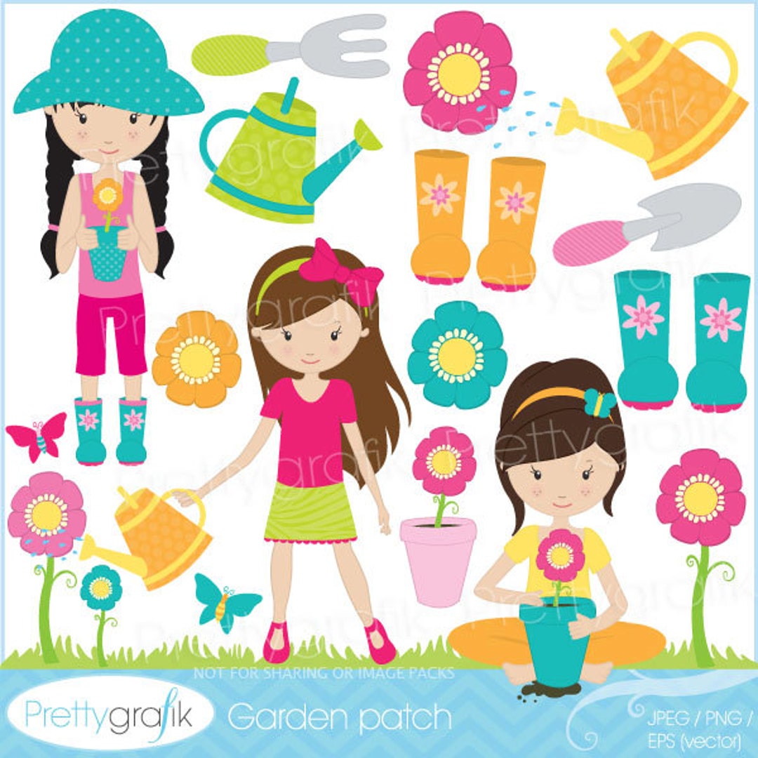 Gardening Clipart Commercial Use, Vector Graphics, Digital Clip Art ...