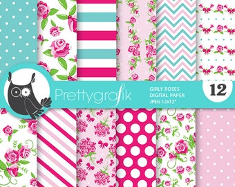 Magician Digital Paper Commercial Use Scrapbook Patterns - Etsy