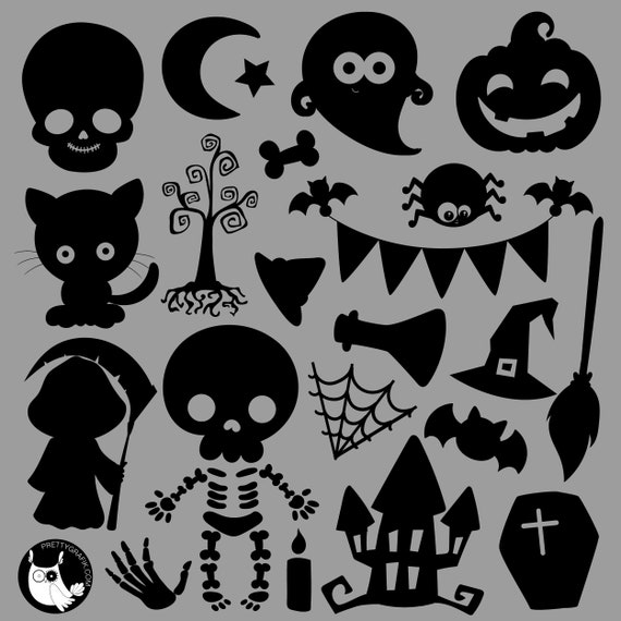 Halloween Silhouette, clipart, clipart commercial use, vector graphics ...
