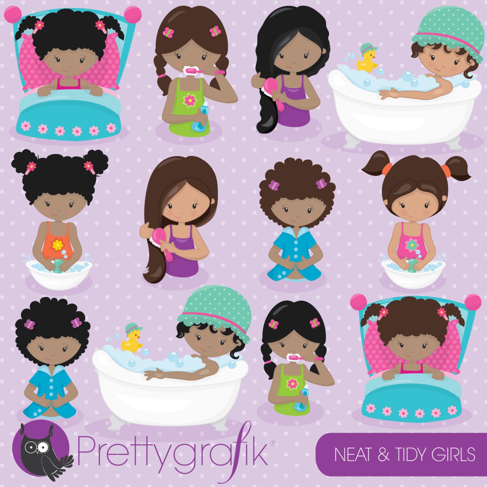 Hygiene Clipart Commercial Use Vector Graphics Digital Clip - Etsy