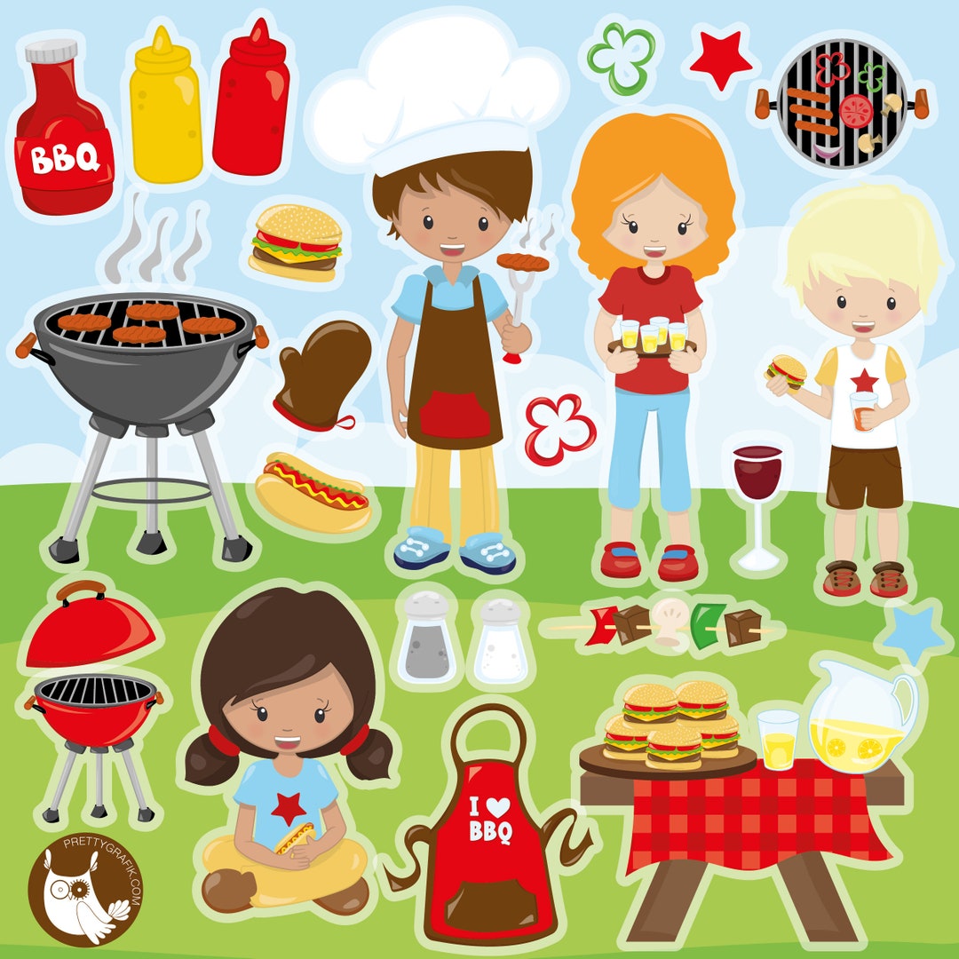 BBQ and Cookout, Clipart, Clipart Commercial Use, Vector Graphics, Clip ...