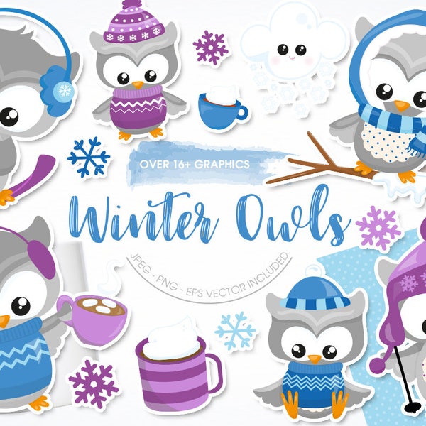 Winter Owl - Etsy
