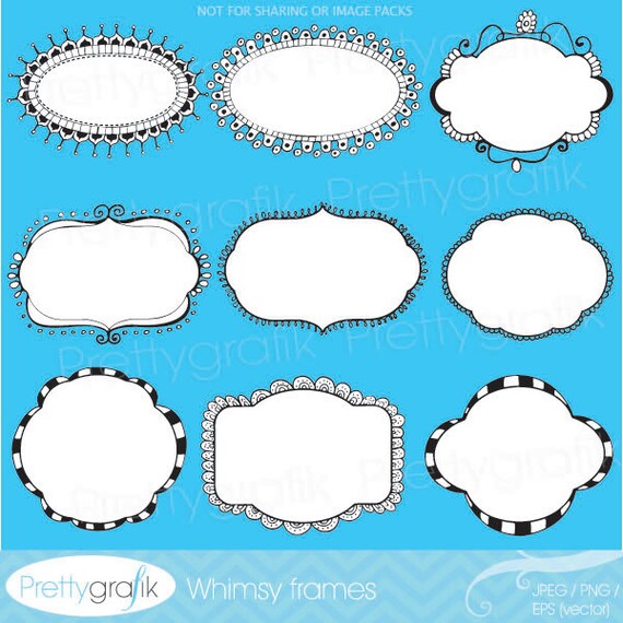 label frames clipart commercial use, vector graphics, digital clip art ...
