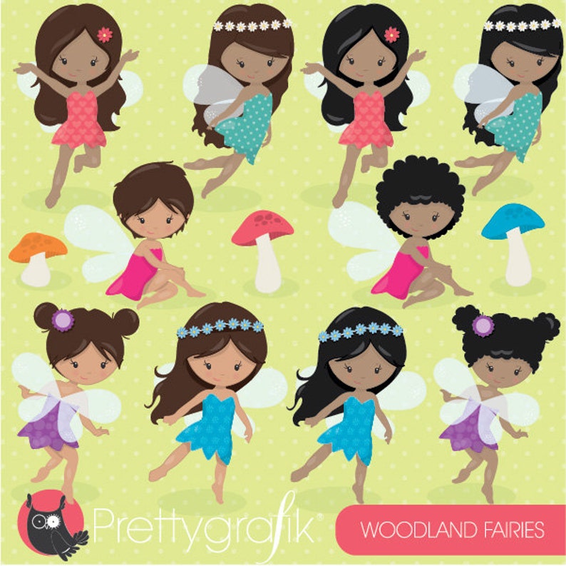 Fairy Clipart Commercial Use Vector Graphics Digital Clip - Etsy