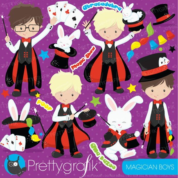 Magician Boy clipart commercial use,magic clipart, magic show vector ...