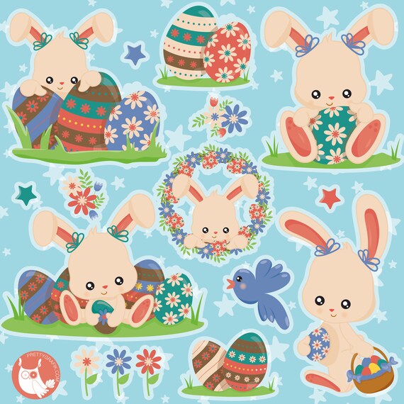Easter Bunny , clipart, clipart commercial use, vector graphics, clip ...