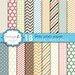 Bright Colors Digital Paper, Commercial Use, Scrapbook Patterns ...